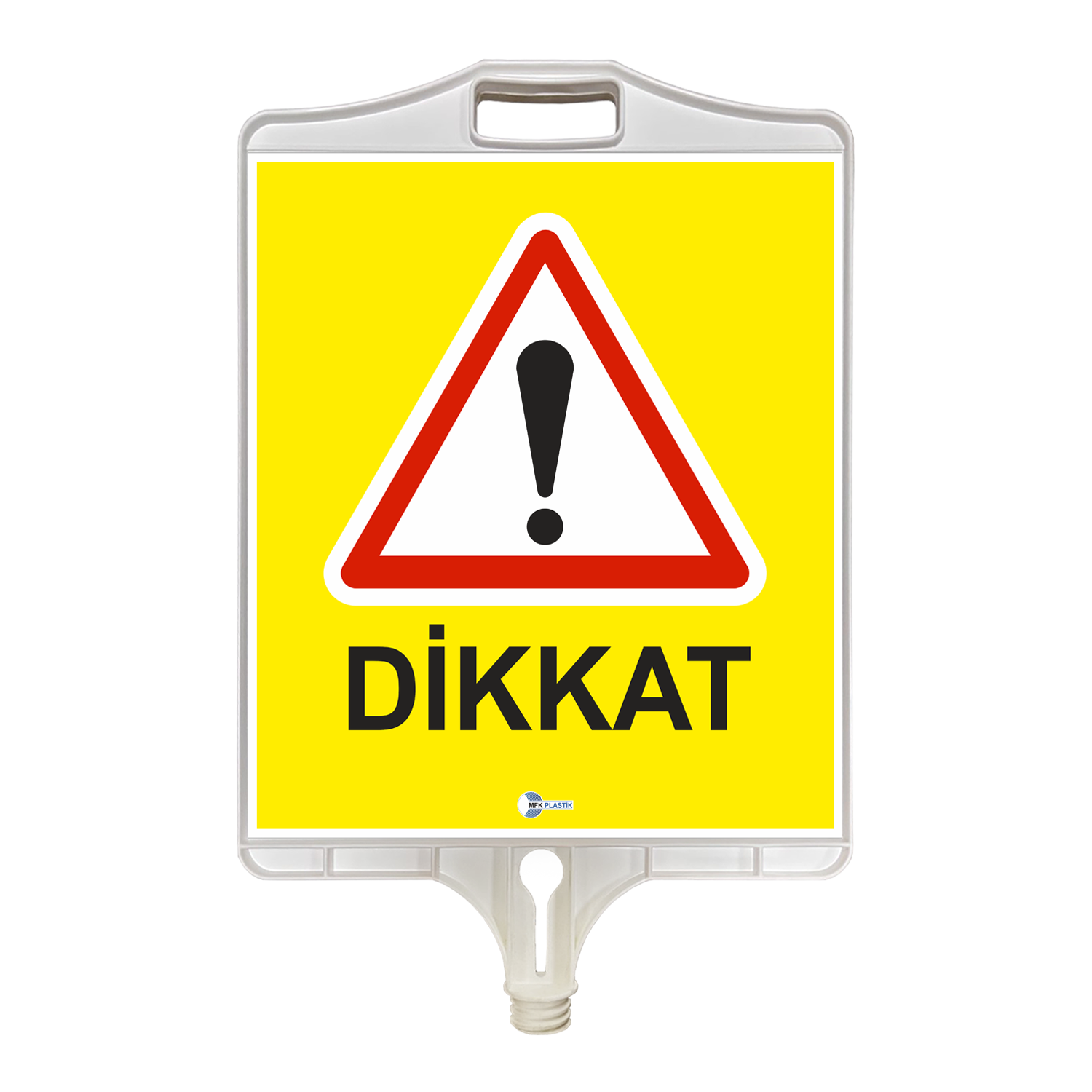 MFK 9304 DİKKAT UYARI TABELASI (ÇİFT TARAFLI) - Sorunuz